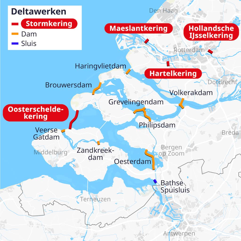Deltawerken zorgen ervoor dat kans op nieuwe watersnoodramp 'heel klein ...