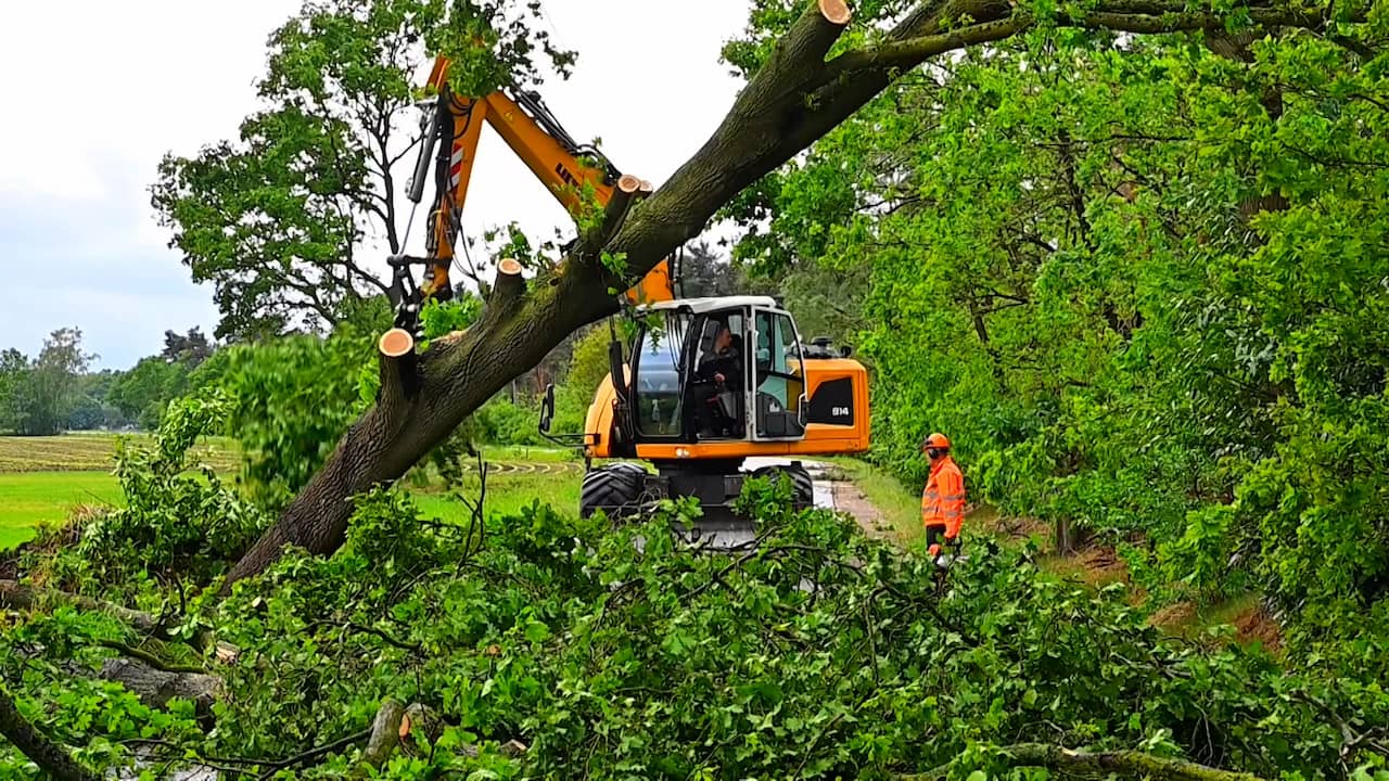 Toevallige windhoos richt schade aan in Brabants Eersel: 'Het was ...