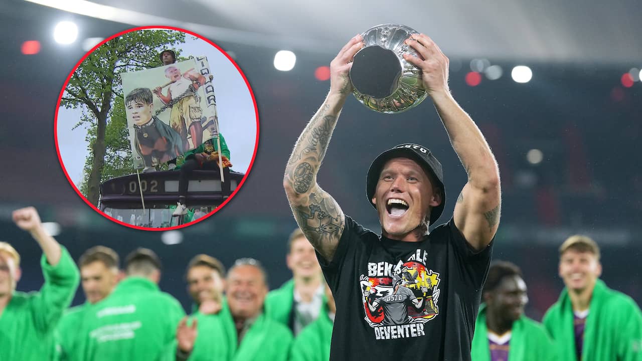 Go Ahead-spits Edvardsen zegt sorry voor provocerend spandoek van AZ'er ...