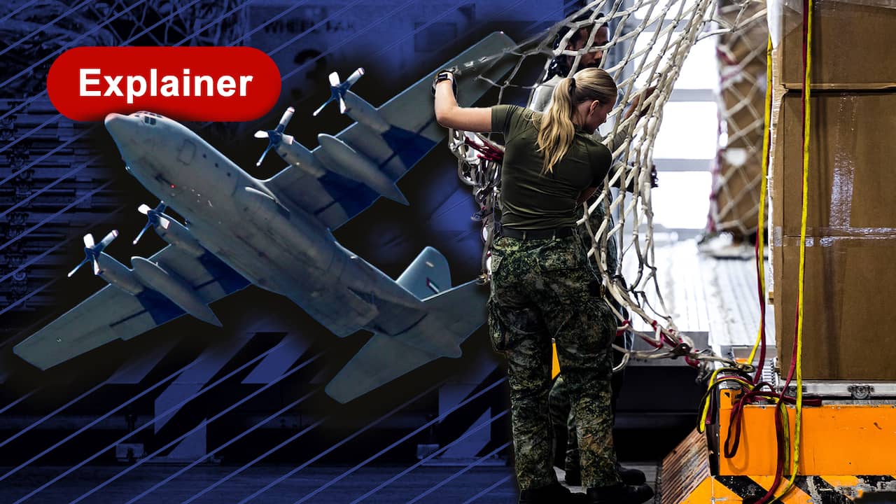 Eerste Nederlandse lading hulpgoederen gedropt boven Gaza | Spanningen ...