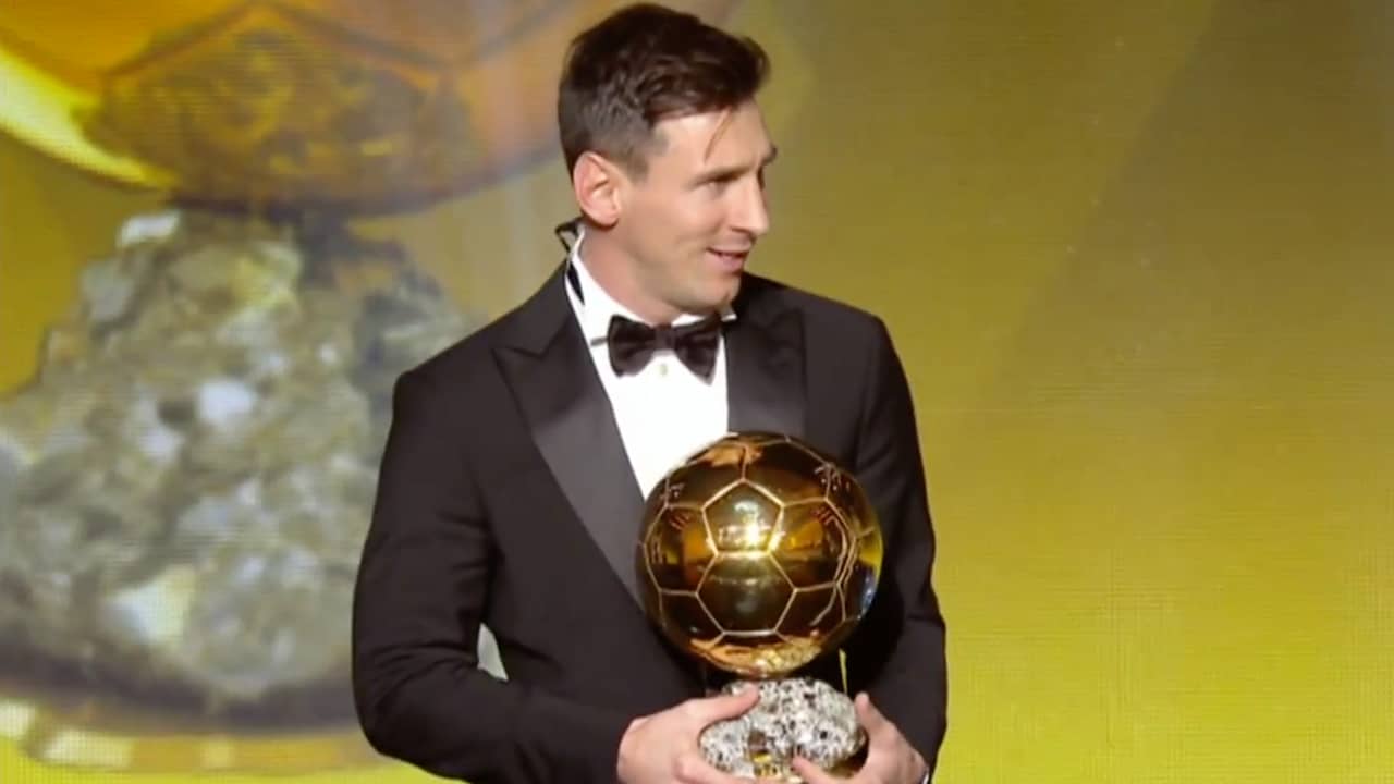 Messi wint voor vijfde keer Gouden Bal | NU.nl