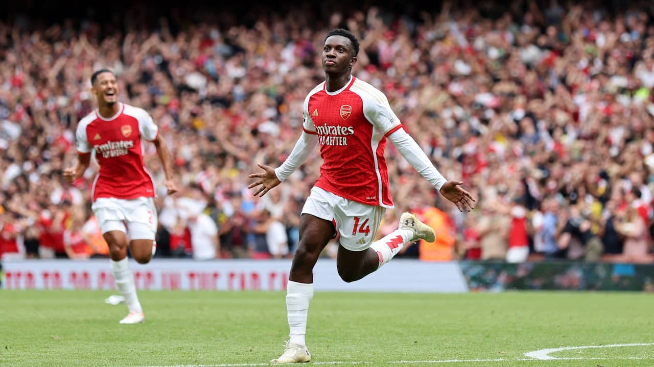 Martinelli geeft prachtige assist bij goal Arsenal | NU.nl