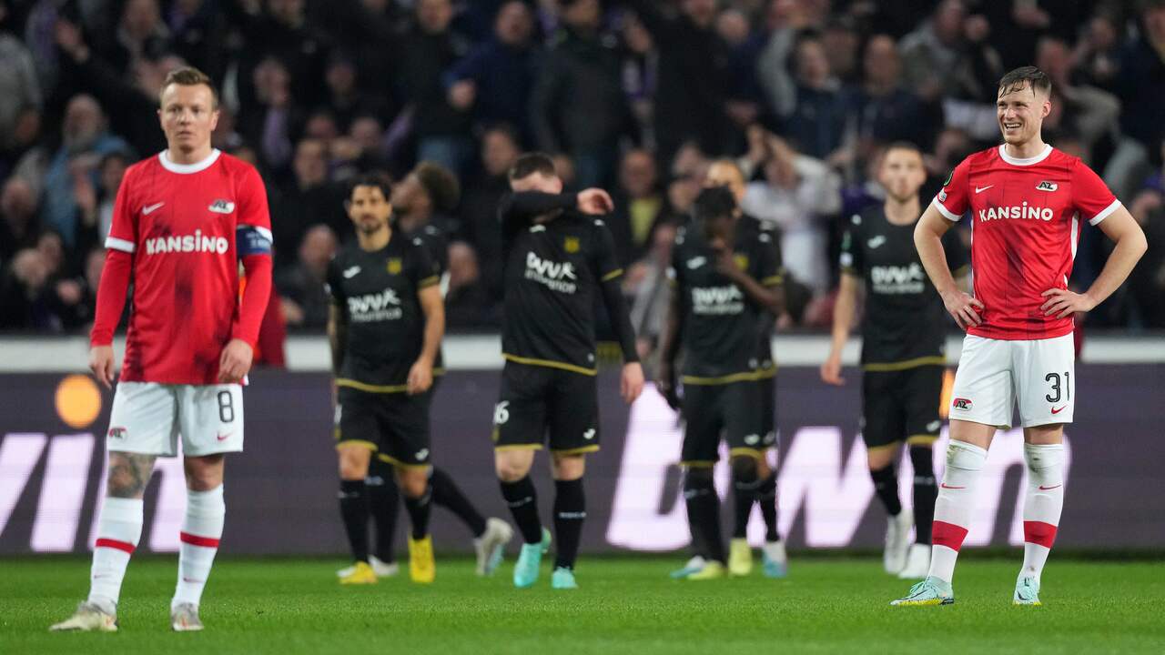 AZ door nederlaag bij Anderlecht op rand van uitschakeling in Conference League | Voetbal | NU.nl