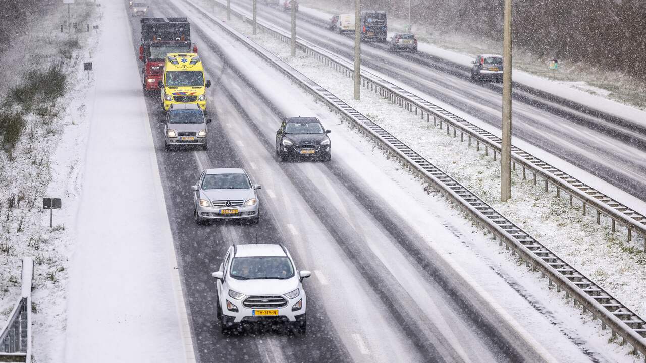 Korte tijd code geel in zuidelijke provincies vanwege gladheid ...