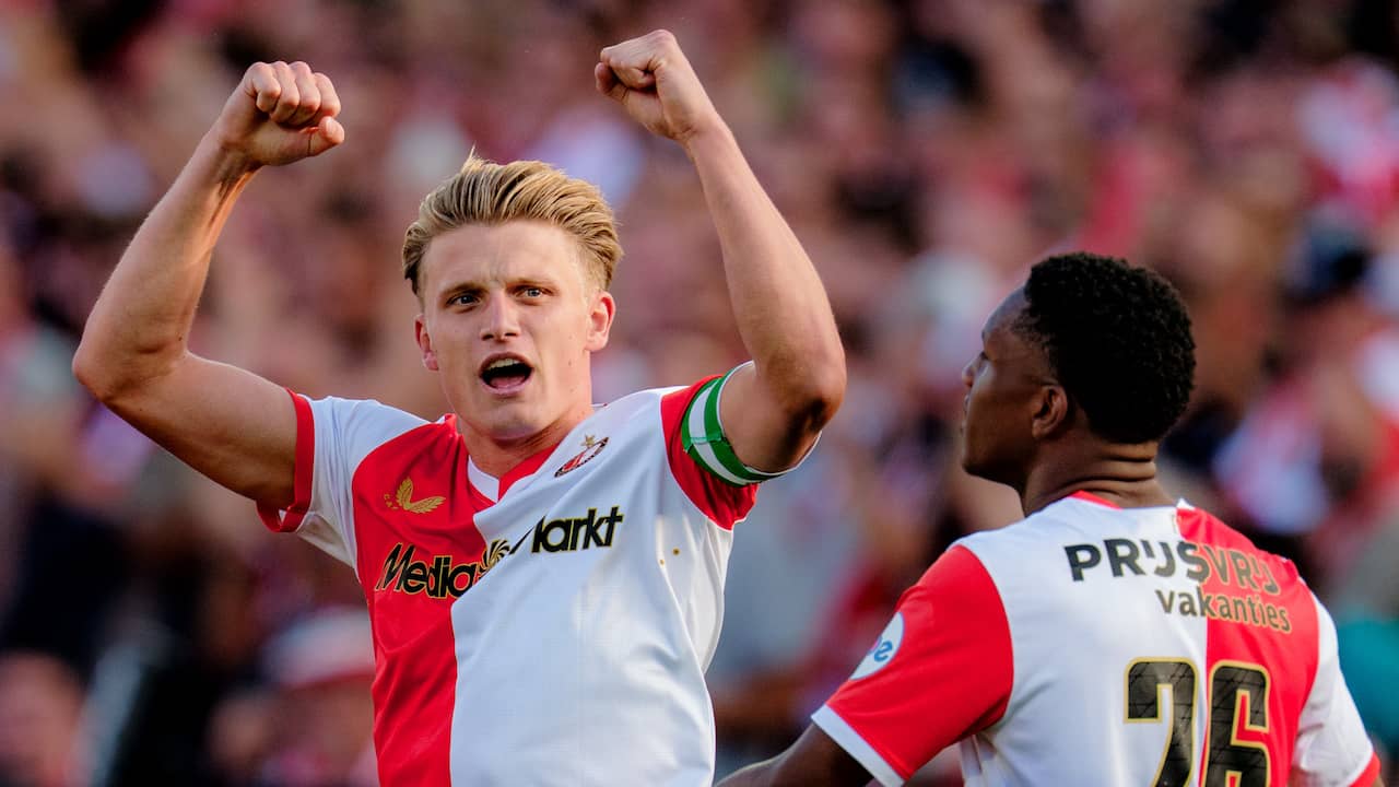 Feyenoord wint mede door prachtgoal Steijn van NAC in aanloop naar CL-return | Voetbal | NU.nl