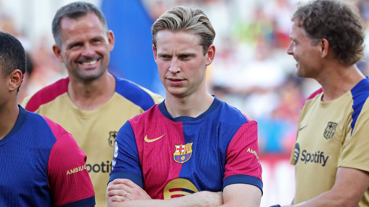 Frenkie de Jong ergerde zich aan gerucht over blessure: 'Geen ruzie met ...