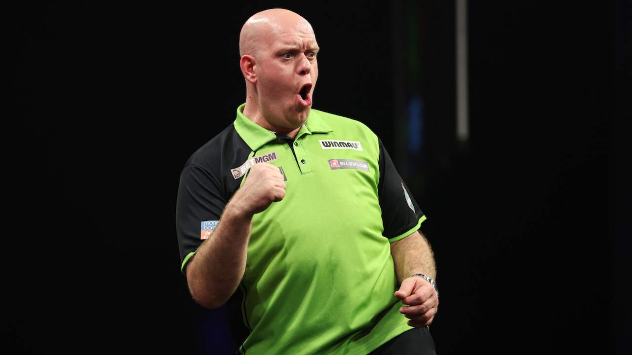 Van Gerwen gooit negendarter in Boedapest | NU.nl