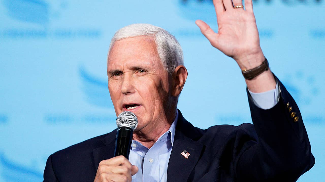 Oud-vicepresident Mike Pence doet mee aan Amerikaanse ...