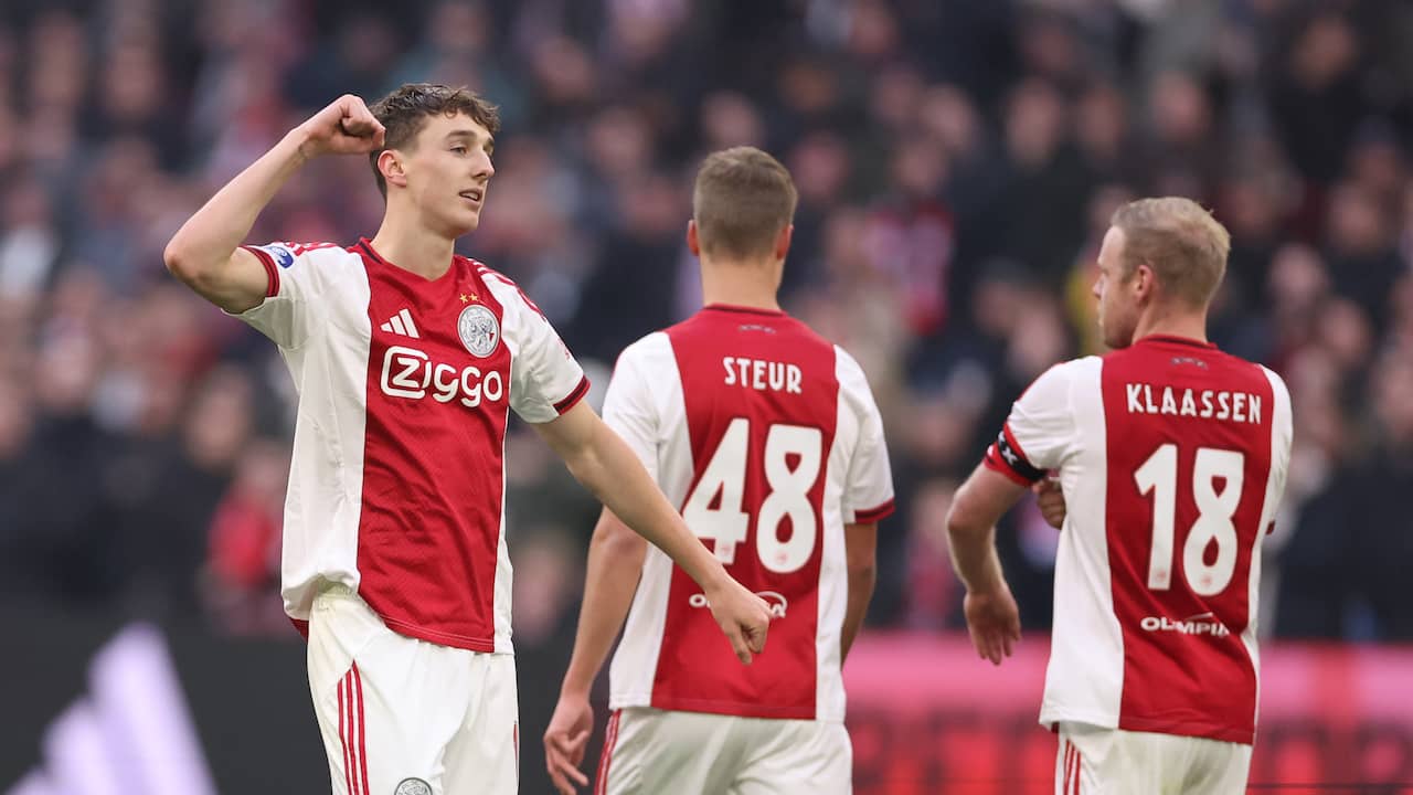 Ajax verslaat FC Volendam en staat voor het eerst dit seizoen boven ...