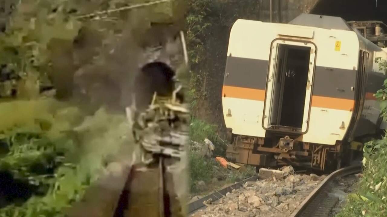 Taiwan geeft beelden vrij van dodelijke botsing trein met vrachtwagen ...