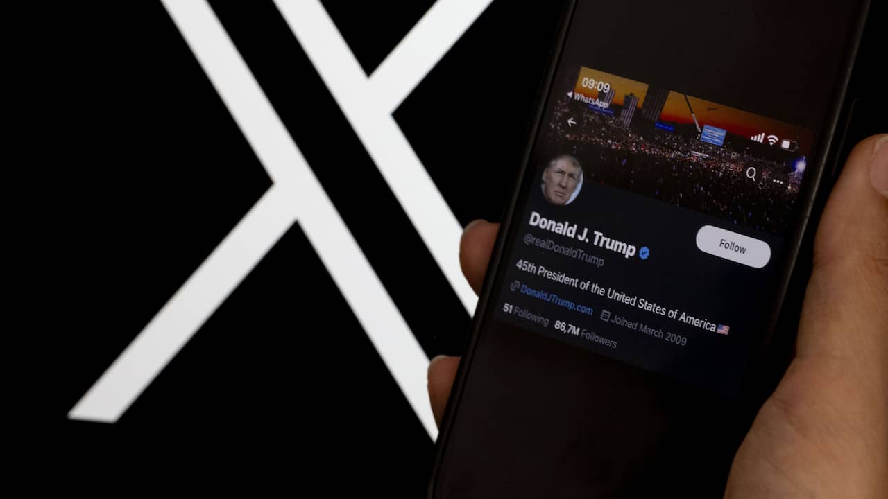 Trump na 2,5 jaar terug op X (Twitter) met poging om politiefoto uit te ...