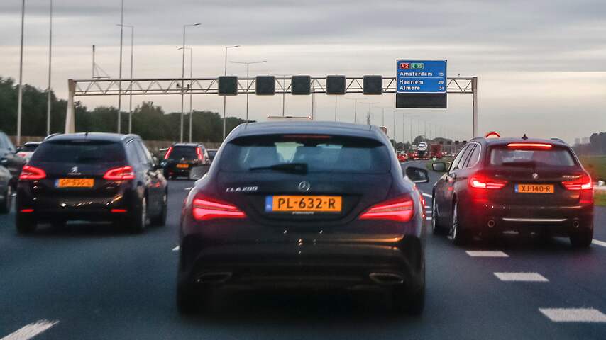 Files rond Rotterdam door afsluitingen Beneluxtunnel en Erasmusbrug ...