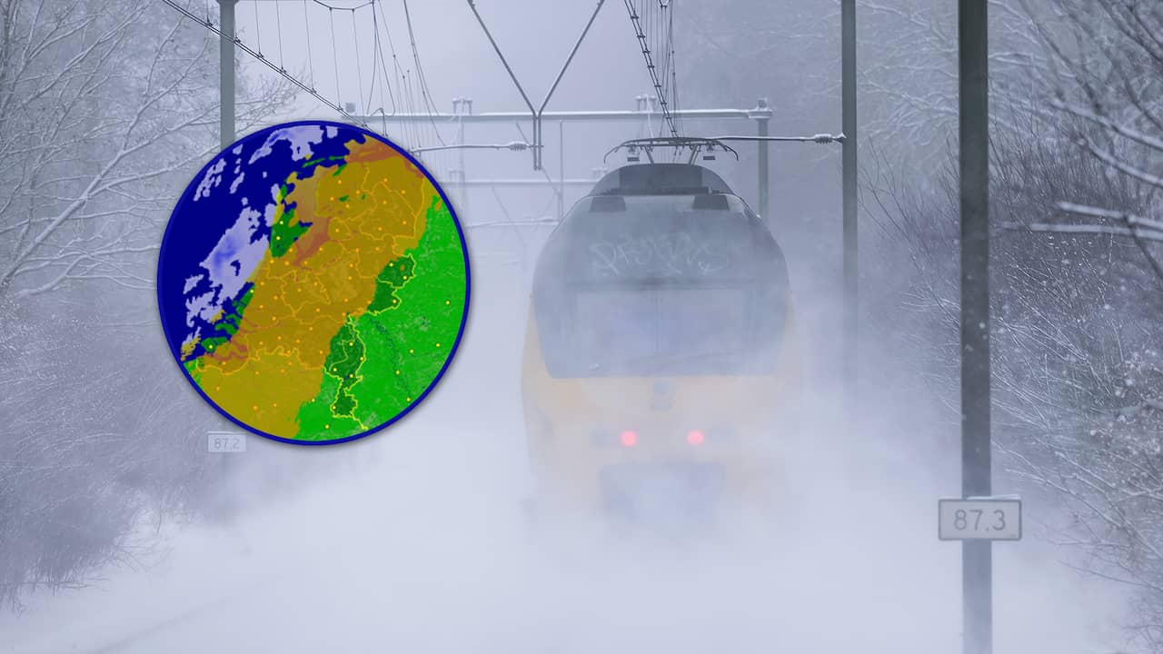 Live | Sneeuwfront bedekt heel Nederland, NS roept op om reis uit te ...