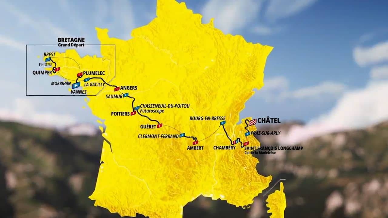 Dit is het parcours van de Tour de France Femmes in 2025 | NU.nl