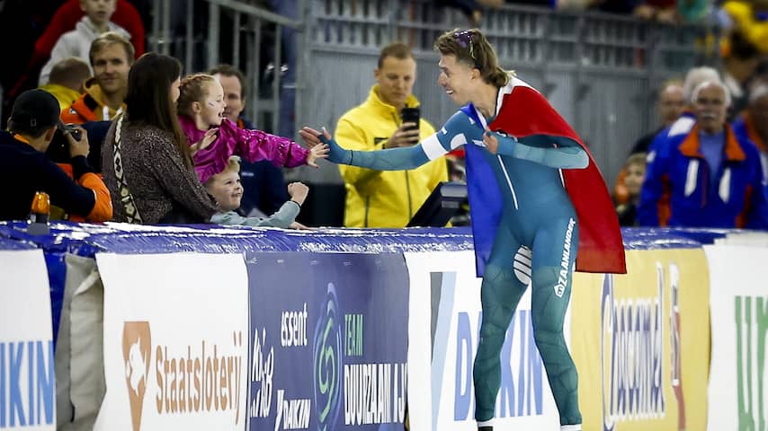 Jorrit Bergsma valt op met recordtitel en 'cowboy cut': 'Zoontje wilde zelfde kapsel ...