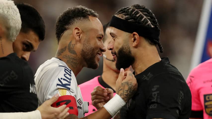 Memphis en Corinthians bezorgen Neymar eerste verlies sinds rentree bij Santos | Voetbal | NU.nl
