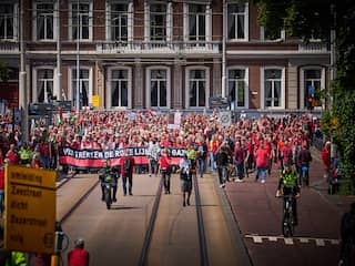 Organisatie meldt 150.000 aanwezigen bij Rode Lijn-protest in Den Haag ...