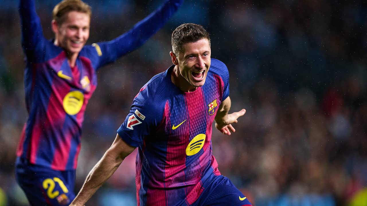 Lewandowski gaat met hattrick voor Barça richting duel met Oranje, rood ...