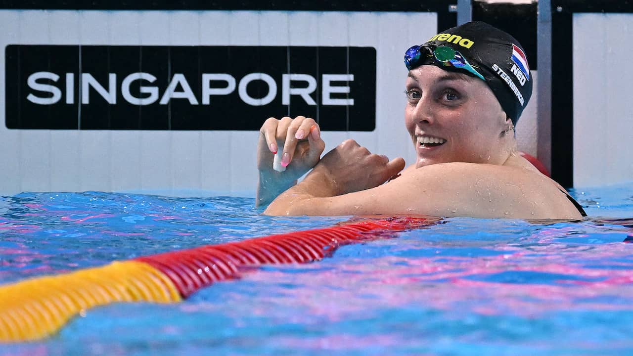 Steenbergen als snelste naar WK-finale 100 meter vrij, ook Van Wijk ...
