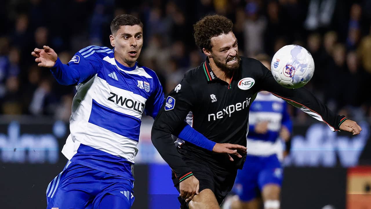 PEC Zwolle scoort weer eens in eigen huis en speelt gelijk tegen ...