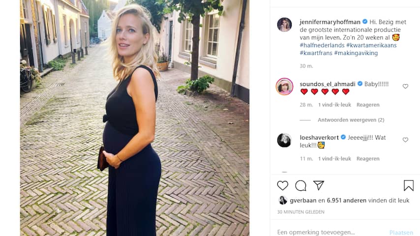 Actrice Jennifer Hoffman zwanger van eerste kind | Achterklap | NU.nl