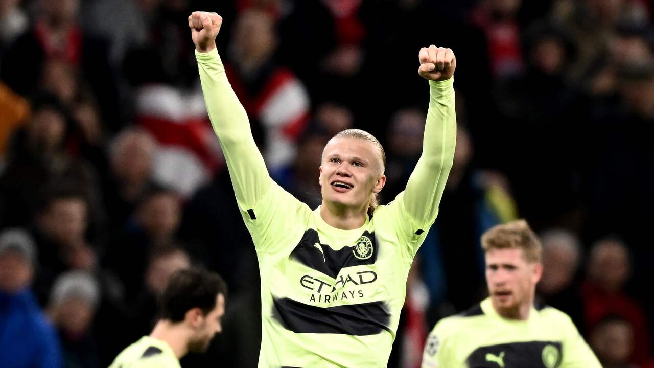 City houdt door hoofdrol Haaland simpel stand bij Bayern en bereikt ...