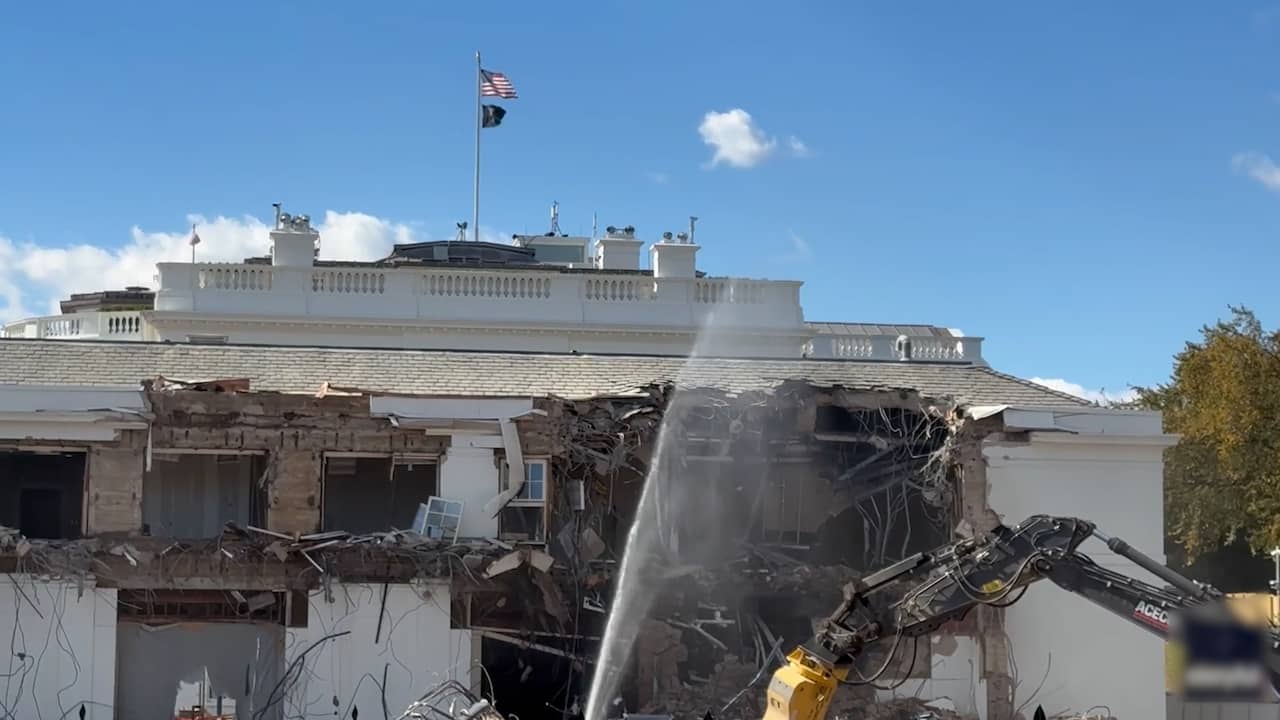 Trump laat volledige East Wing van Witte Huis afbreken voor luxe ...