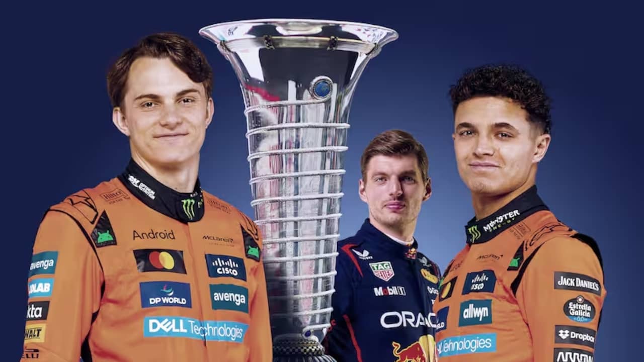 Bekijk de WK-stand in de Formule 1 met Verstappen dichter bij Norris en Piastri | Formule 1 | NU.nl