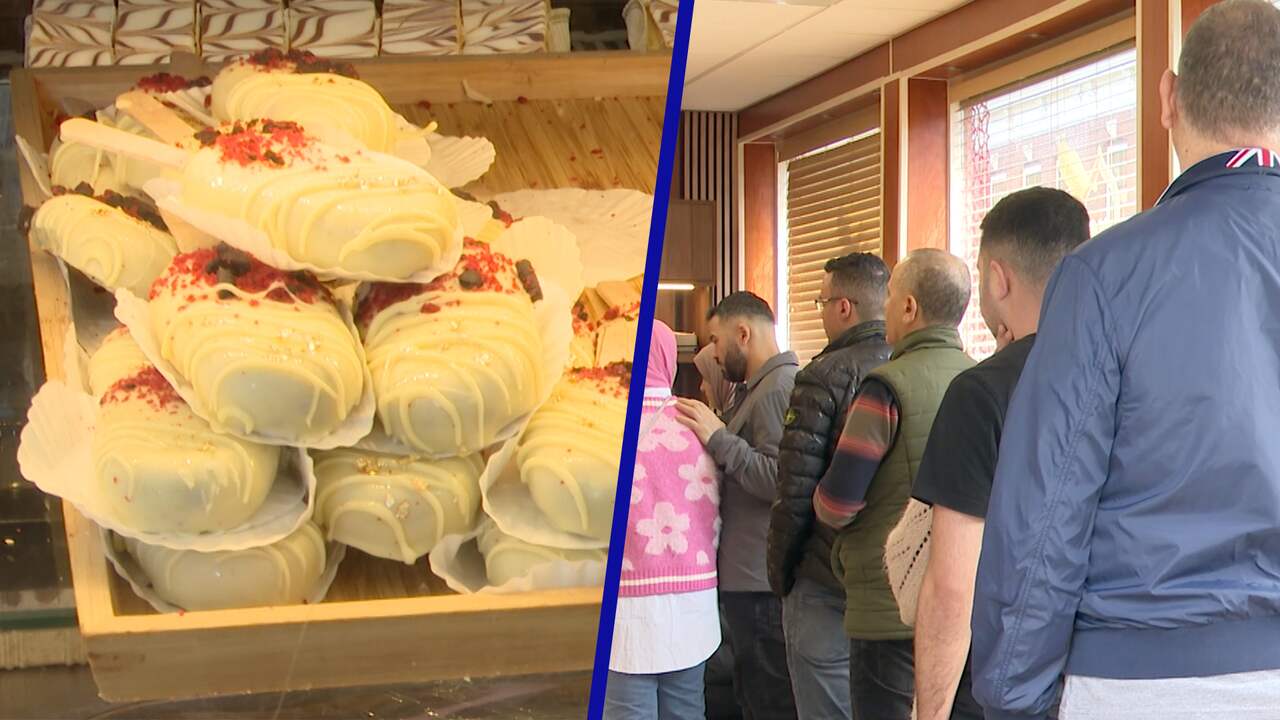 Ied al-Fitr zorgt voor lange rij bij Rotterdamse bakker | NU.nl