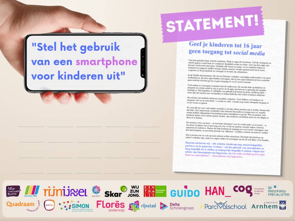 Arnhemse scholen en gemeente in oproep: 'Geef je kind zo laat mogelijk ...