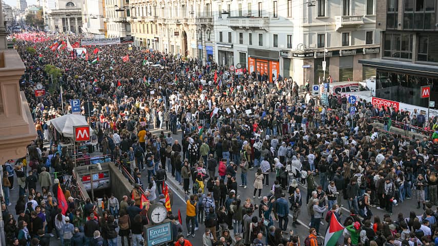 Italianen ontregelen hun land met massaprotest tegen onderschepping ...
