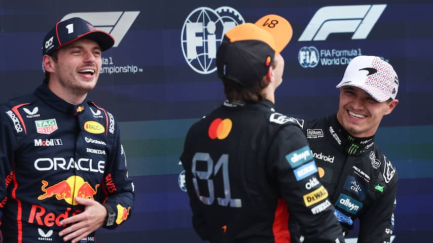 Bekijk de startopstelling voor de race op Silverstone met Verstappen op pole | Formule 1 | NU.nl