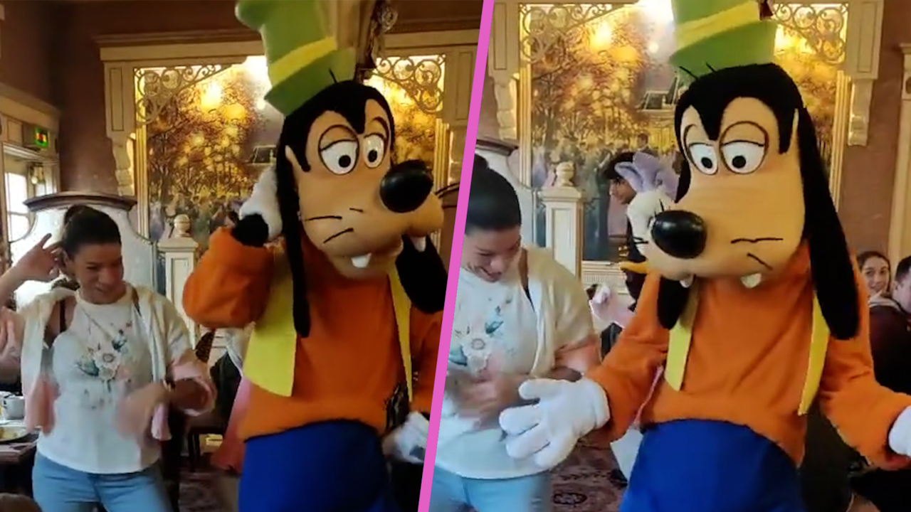 Goofy danst op Oya lélé van K3 in Disneyland Paris | NU.nl