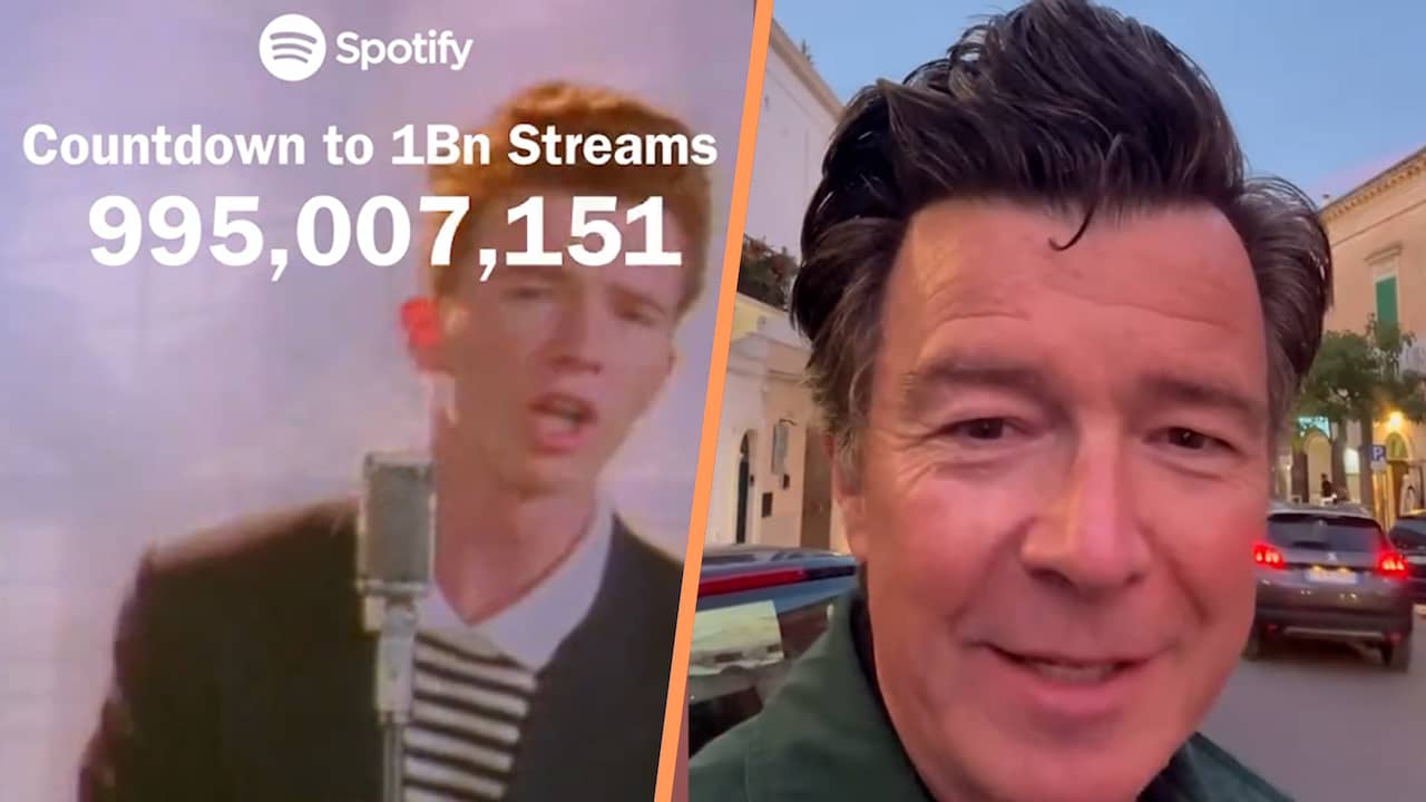 Miljard streams voor Rick Astleys hit dankzij internetgrap Rickrolling ...