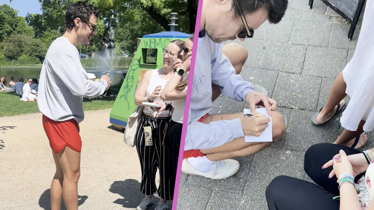 Harry Styles verkent Amsterdam tussen zijn shows door | NU.nl