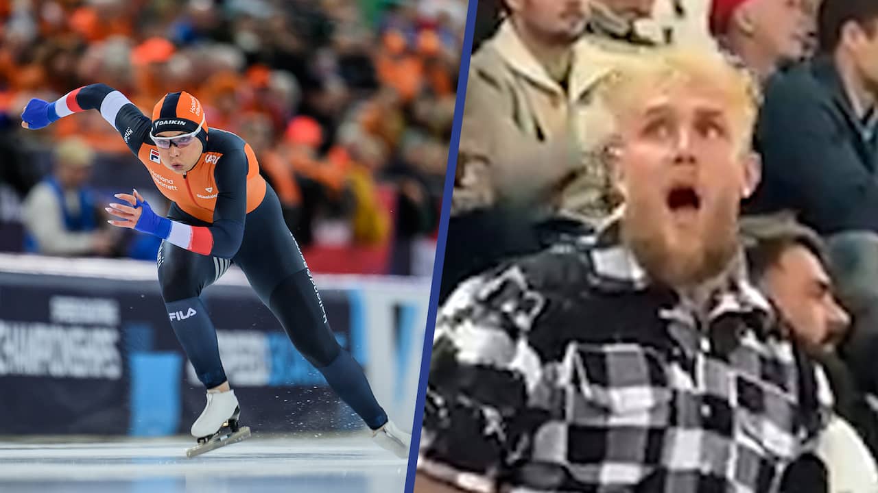 Nerveuze Jake Paul ziet vriendin Jutta derde worden op 1.000 meter | NU.nl