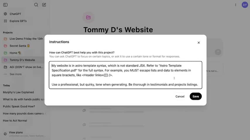 ChatGPT-gebruikers kunnen gesprekken voortaan groeperen in mappen | Tweakers | NU.nl