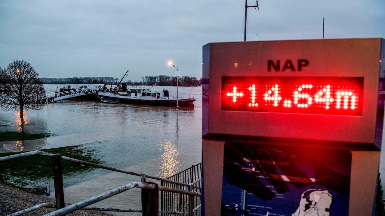 Hoogste punt water Rijn bij Lobith bereikt | Binnenland | NU.nl