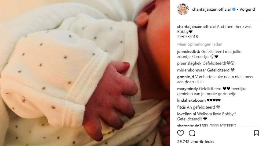 Chantal Janzen bevallen van zoon Bobby | Achterklap | NU.nl