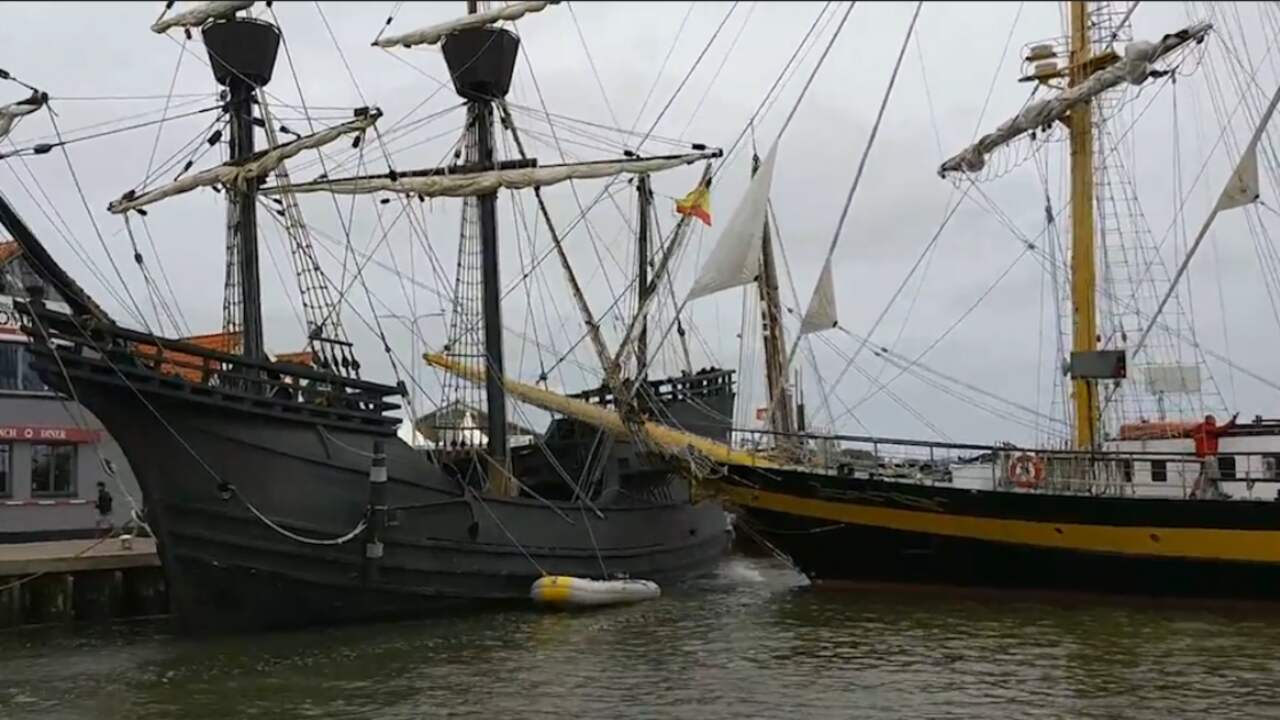 Bulgaars tallship vaart op ander schip in bij Texel | NU.nl