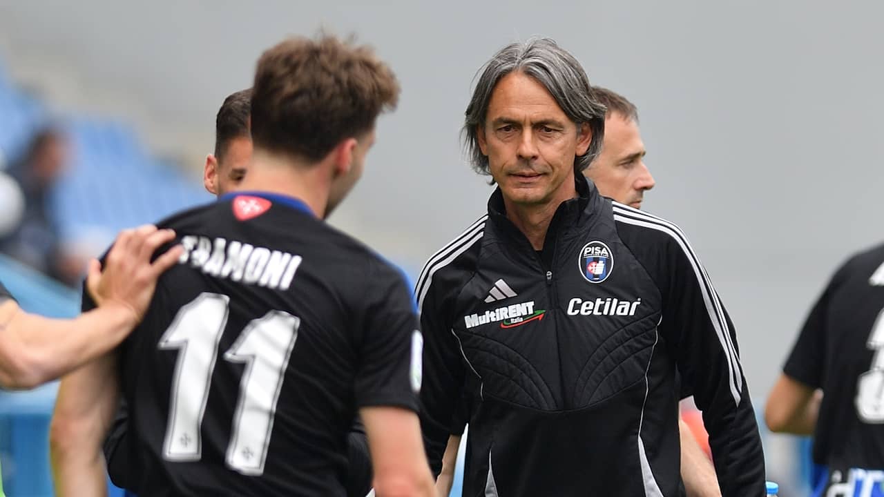 Pisa keert onder leiding van trainer Filippo Inzaghi na 34 jaar terug ...