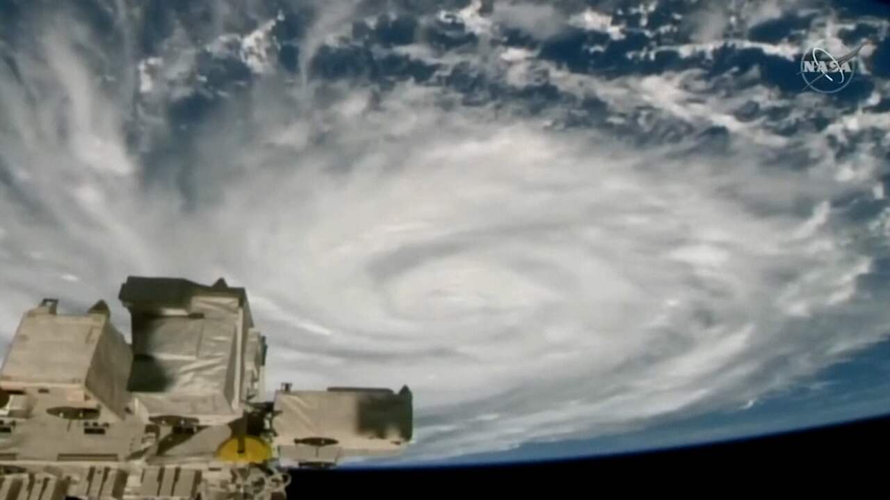 ISS legt orkaan Ian vast vanuit de ruimte | NU.nl