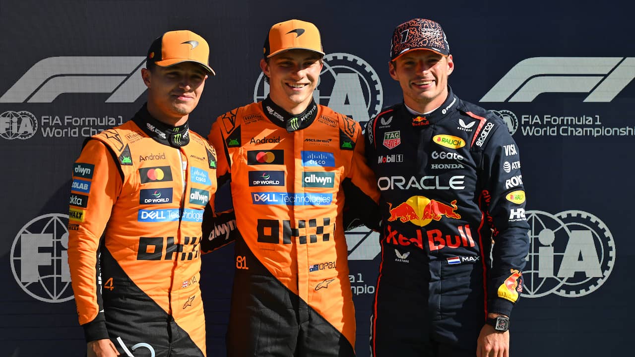 Bekijk de startopstelling voor de GP van Nederland met Verstappen op plek drie | Formule 1 | NU.nl