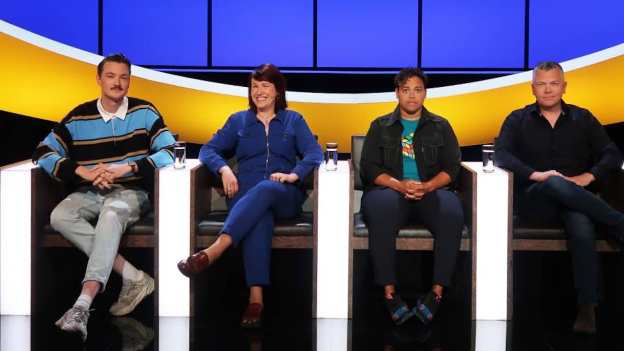 Wouter de Winther en Bram Krikke in All Stars-editie De slimste mens ...