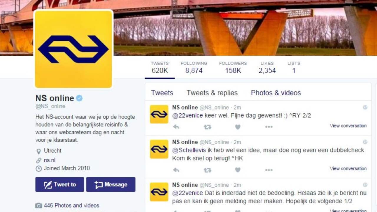 Hoe de NS de klachtenregen op social media in goede banen leidt ...