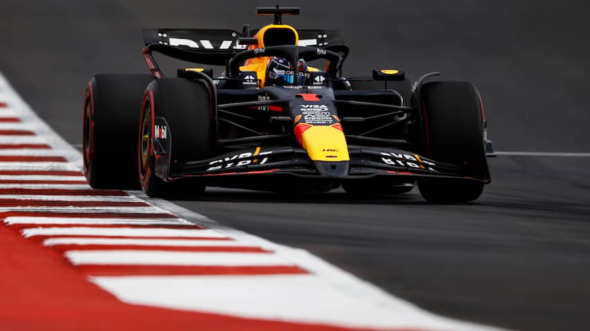 Verstappen klokt derde tijd in enige training Austin, Ferrari-coureurs bovenaan | Formule 1 | NU.nl