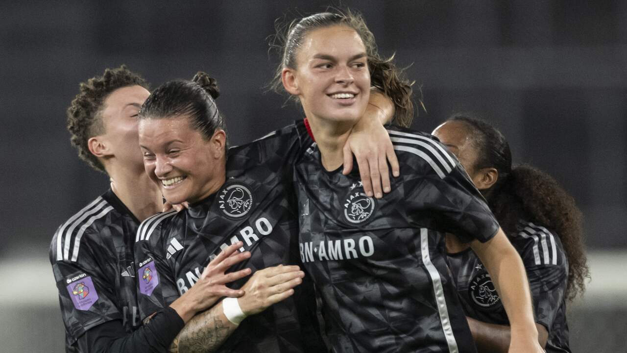 Leuchter schiet Ajax Vrouwen richting Champions League, FC Twente speelt gelijk | Voetbal | NU.nl