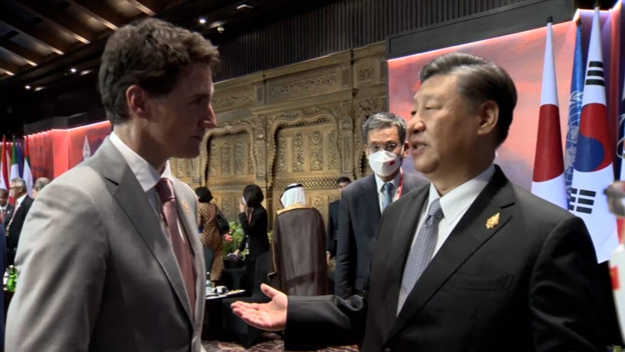 Xi confronteert Trudeau op G20: 'Je hebt alles gelekt' | NU.nl