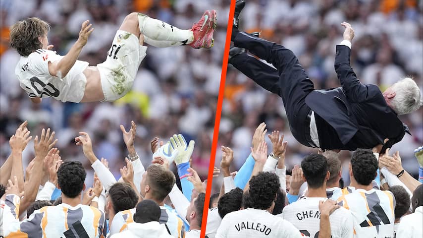 Luka Modric en Carlo Ancelotti nemen met overwinning afscheid van Real Madrid | Voetbal | NU.nl