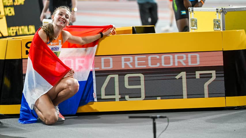 Femke Bol kroont zich met wereldrecord tot wereldkampioen 400 meter ...